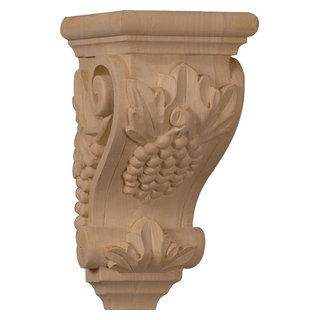 Capistrano Mission Corbel, Cherry, 2 1/2"Wx2 3/4"Dx4 1/2"H, 2-Pack, 3 1/2"Wx4"Dx7"H ...