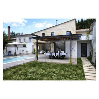 Transformation et extension PZ - Farmhouse - Landscape - Bordeaux - by ...