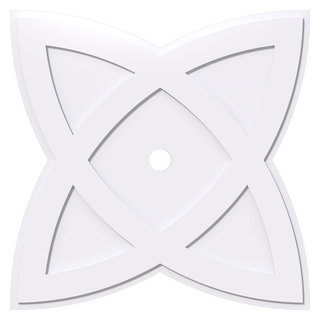Cosmo Architectural Grade PVC Contemporary Ceiling Medallion, 40"OD x 3 ...