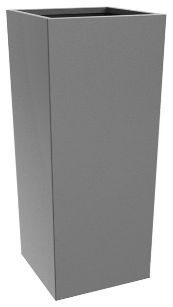 Color Steel Column Planter, Medium - Contemporary - Outdoor Pots And ...