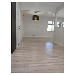 Whitewashed Red Oak Flooring - Contemporary - Dining Room - Milwaukee ...