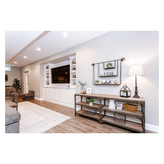 Modern Farmhouse Basement - Farmhouse - Basement - Philadelphia - by ...