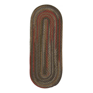 Colonial Mills Rug Wayland Runner Brown Runner, Oval, 30"X192 ...