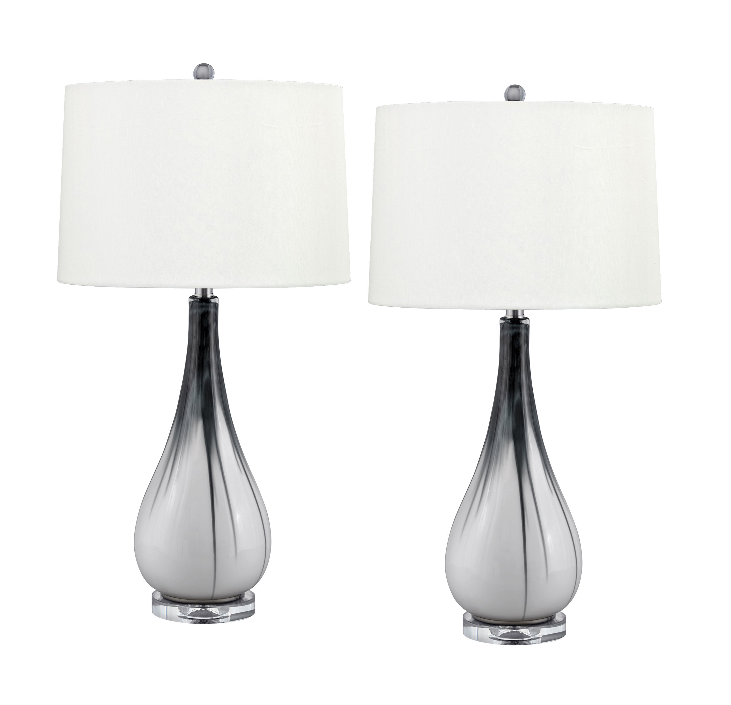 Tropea Grey Table Lamp, Set of 2 - Contemporary - Lamp Sets - by ...