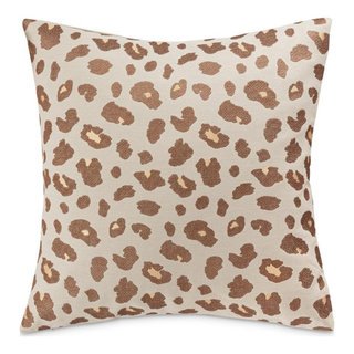 Michael Amini Explorer Juno 22" Square Throw Pillow - Mushroom in Set ...