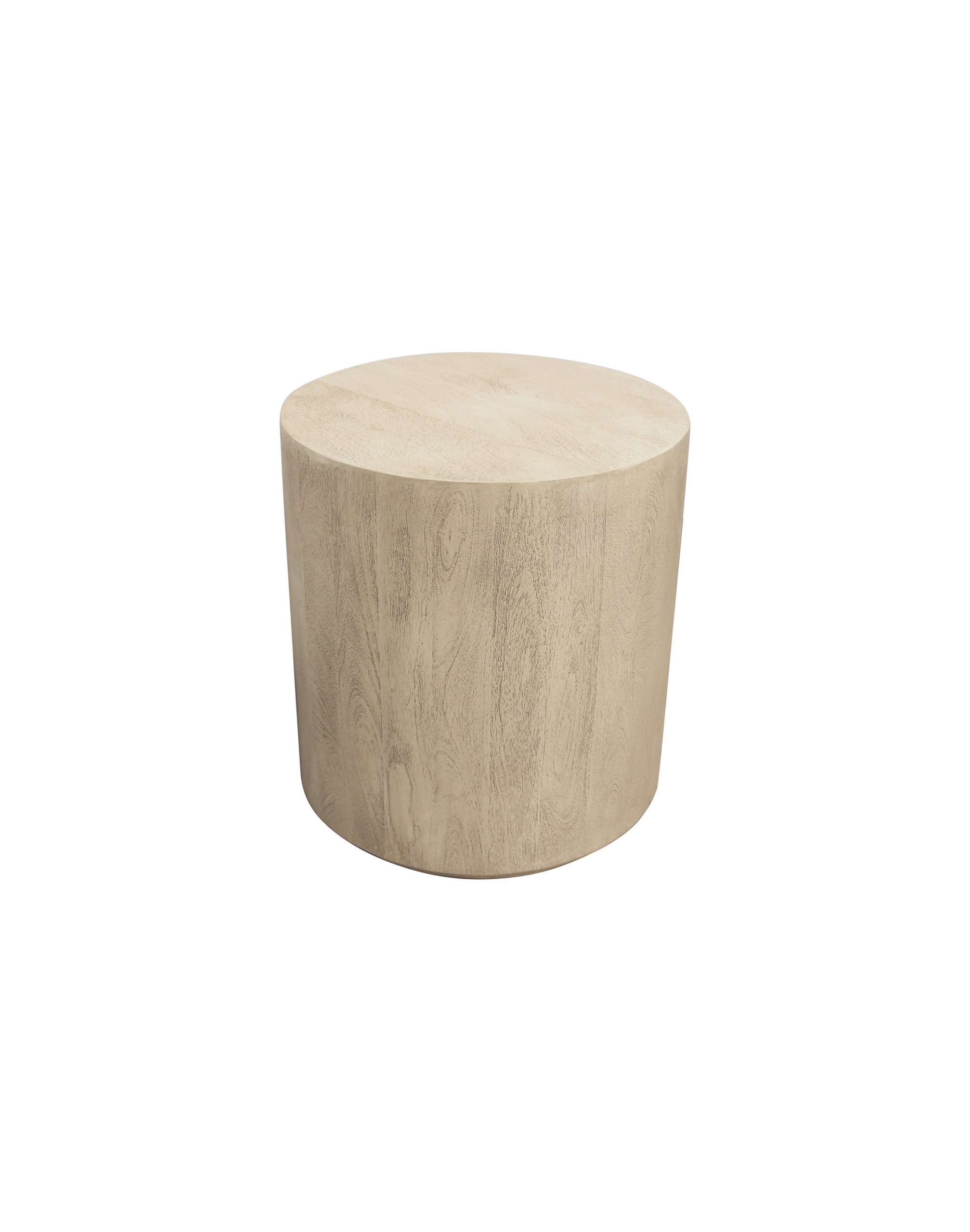 Flagstaff 18" Round Side Table, Stone Natural - Transitional - Side ...