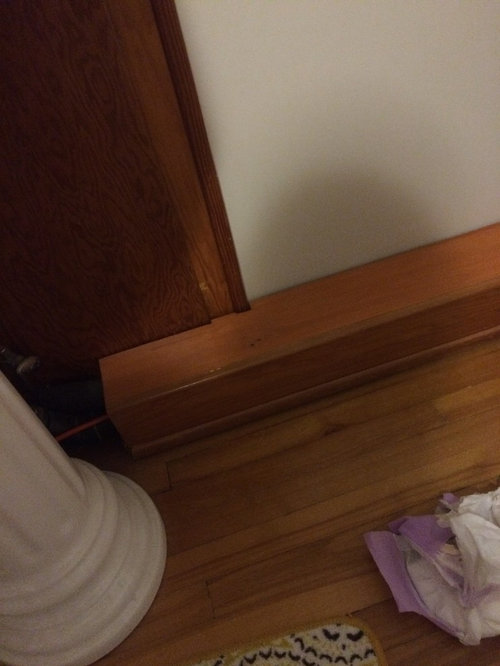 Hiding above floor plumbing