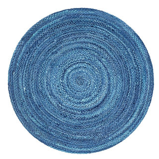 Braided Doba Area Rug, Round 3'3" - Contemporary - Area Rugs - by ...