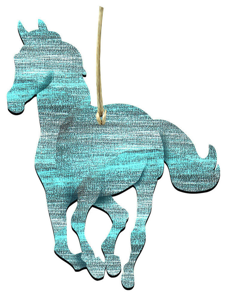 Running Pony, Set of 3 - Rustic - Christmas Ornaments - by G. DeBrekht ...