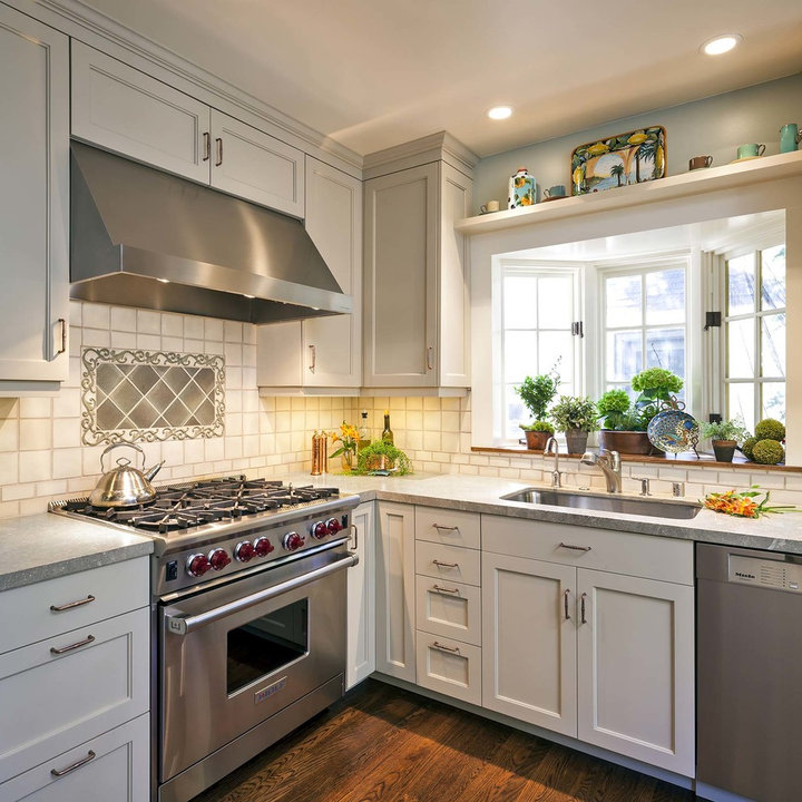 Cabinets Around Window - Photos & Ideas | Houzz
