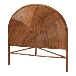 Marion Rattan Headboard, King - Tropical - Headboards - by Baxton ...