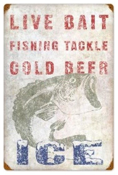 Live Bait Metal Sign - Beach Style - Novelty Signs - by UnbeatableSale ...