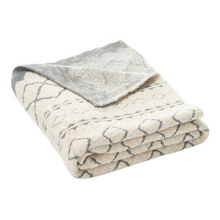 Safavieh Tamar Throw, Grey/Beige, #N/A - Scandinavian - Throws - by ...