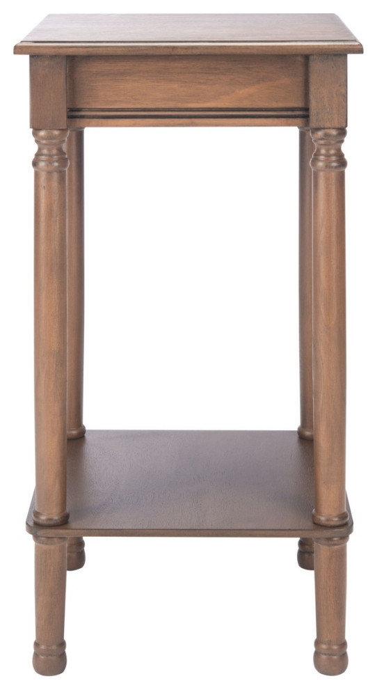 Pierce Square Accent Table Brown - Traditional - Side Tables And End ...