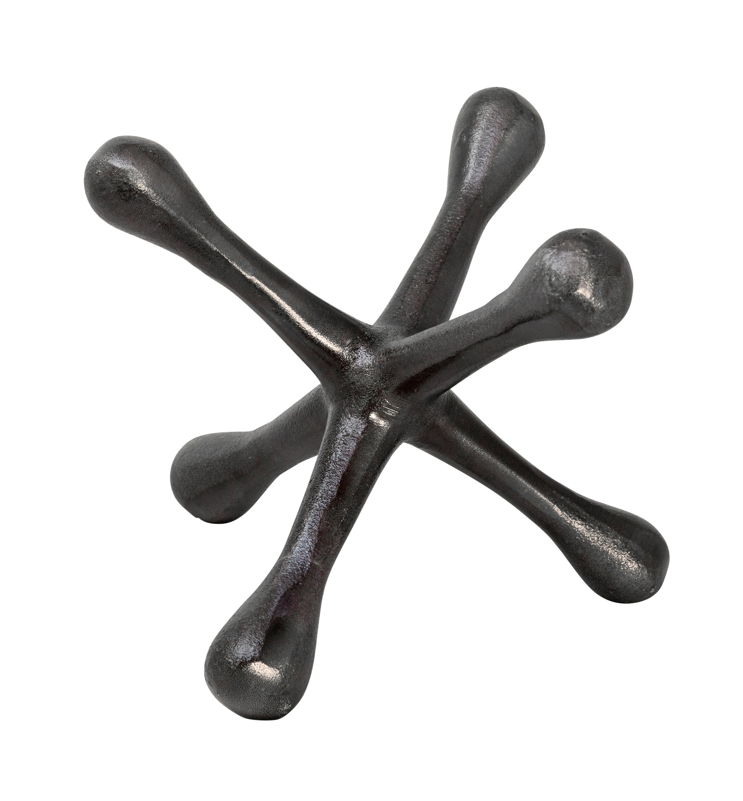 Gun Metal Jacks Sculpture 8" - Midcentury - Decorative Objects And ...