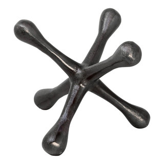 Gun Metal Jacks Sculpture 8" - Midcentury - Decorative Objects And ...