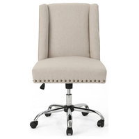 GDF Studio Quentin Contemporary Fabric Swivel Office Chair ...