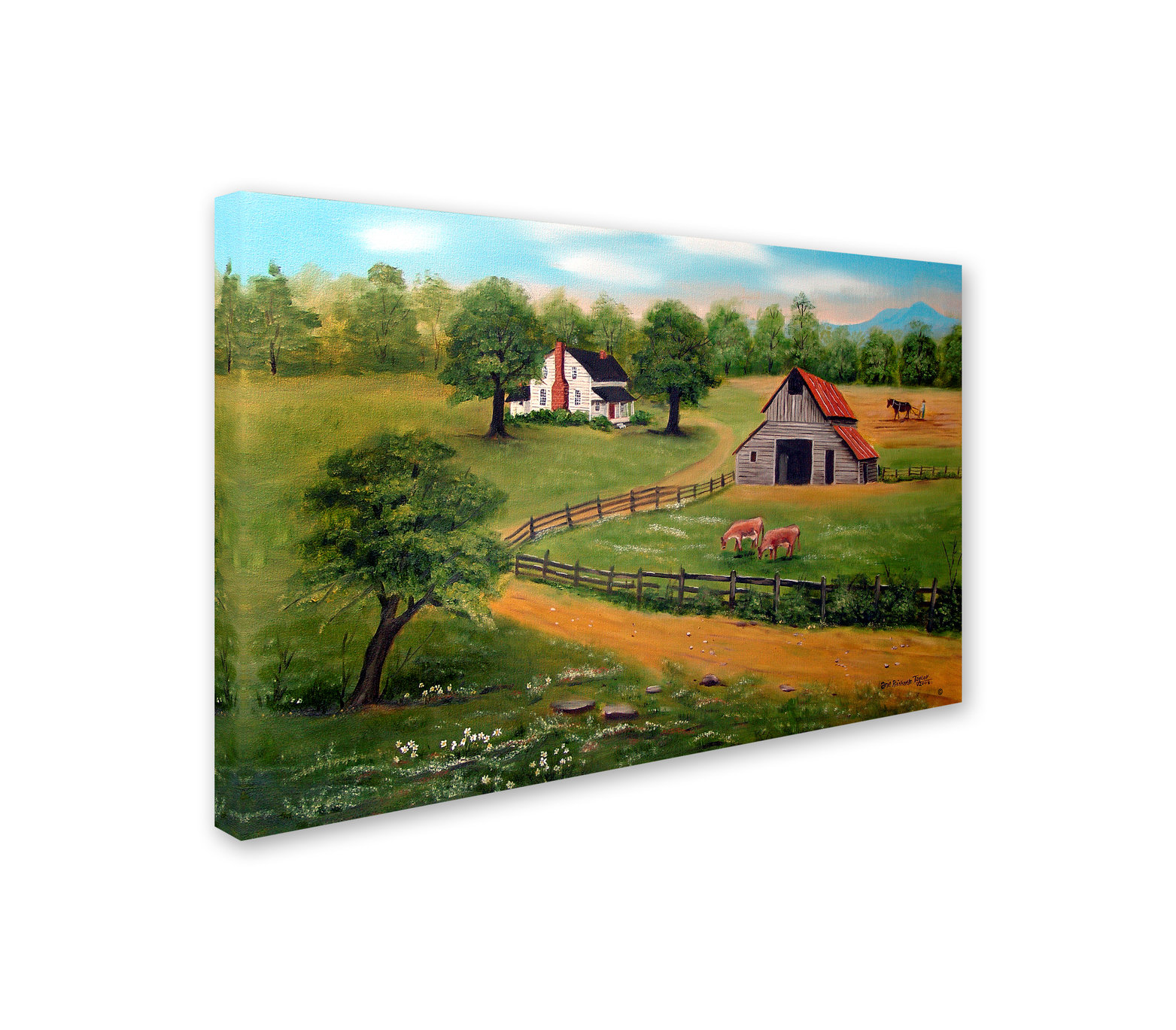 "The Farm" by Arie Reinhardt Taylor, Canvas Art, 30"x47" - Farmhouse ...
