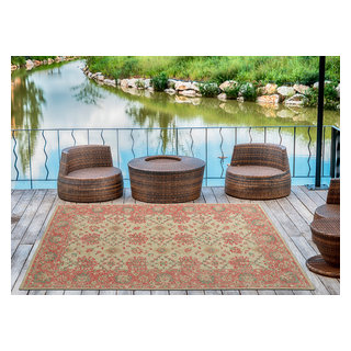 Kaleen Weathered Hand-Tufted, Indoor Outdoor, Area Rug, Rug, Watermelon ...