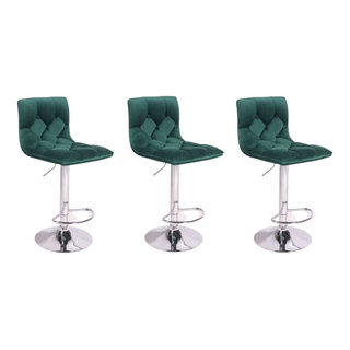 Alan Adjustable Stool, Set of 3 - Contemporary - Bar Stools And Counter ...