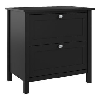 Pemberly Row 2 Drawer Lateral File Cabinet in Classic Black ...