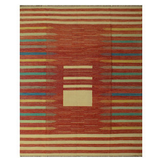 Winchester Kilim Rudolph Rust Rug, 7'10 x 9'7 - Contemporary - Area ...