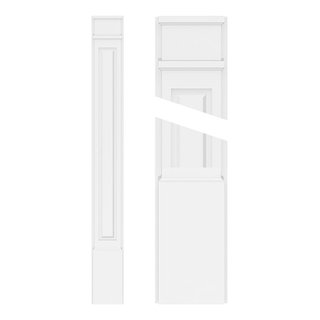 Raised Panel PVC Pilaster w/Capital & Base (Pair), 6"W x 82"H ...