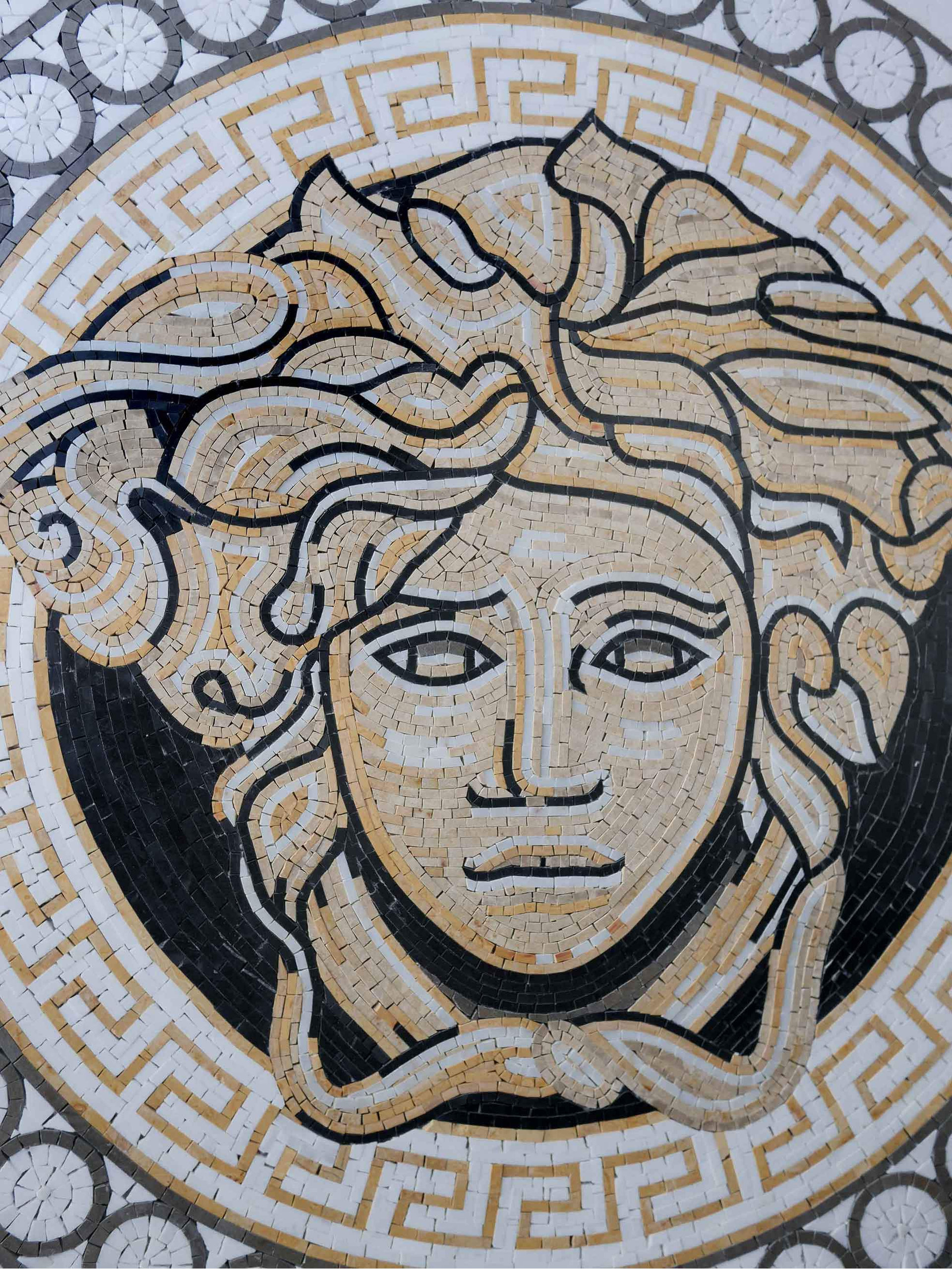 Versace Mosaic Art Tile, 72" x 72" - Traditional - Tile Murals - by ...
