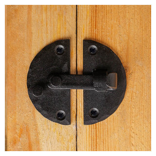 Wrought Iron Cabinet or Door Circular Latch Catch 2 7/8" Renovators ...