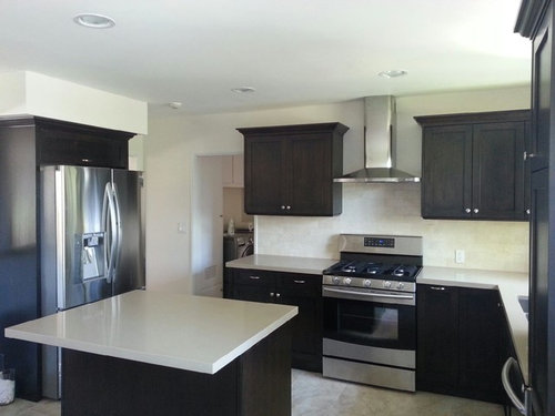 Los Angeles - Completely redone kitchen . Before/During/After