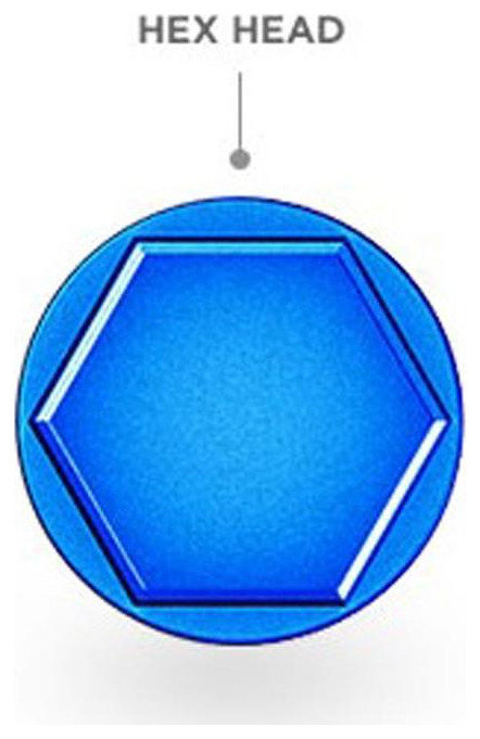 Tapcon® 50404 Hex-Washer-Head Large Diameter Concrete Anchor, 3/8"x4 ...