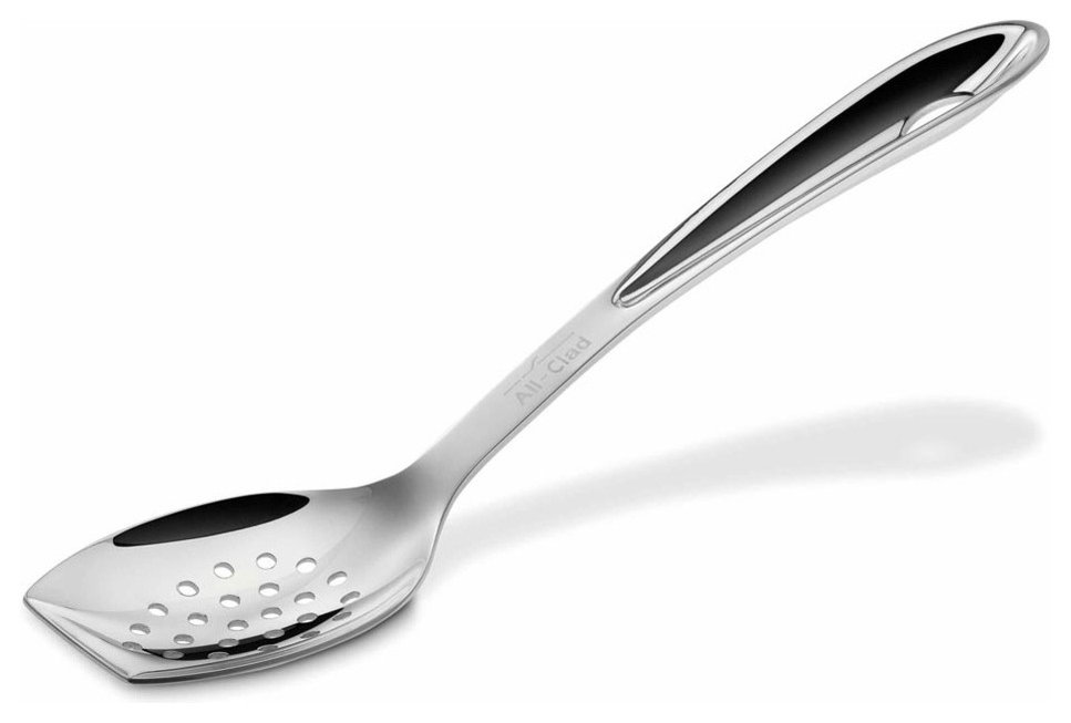All Clad Cook Serve Slotted Spoon - Contemporary - Cooking Spoons - by ...
