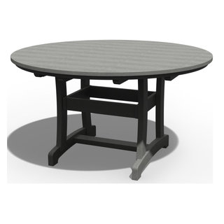 Poly Lumber Round Legacy Table, 54 Inch - Contemporary - Outdoor Dining ...