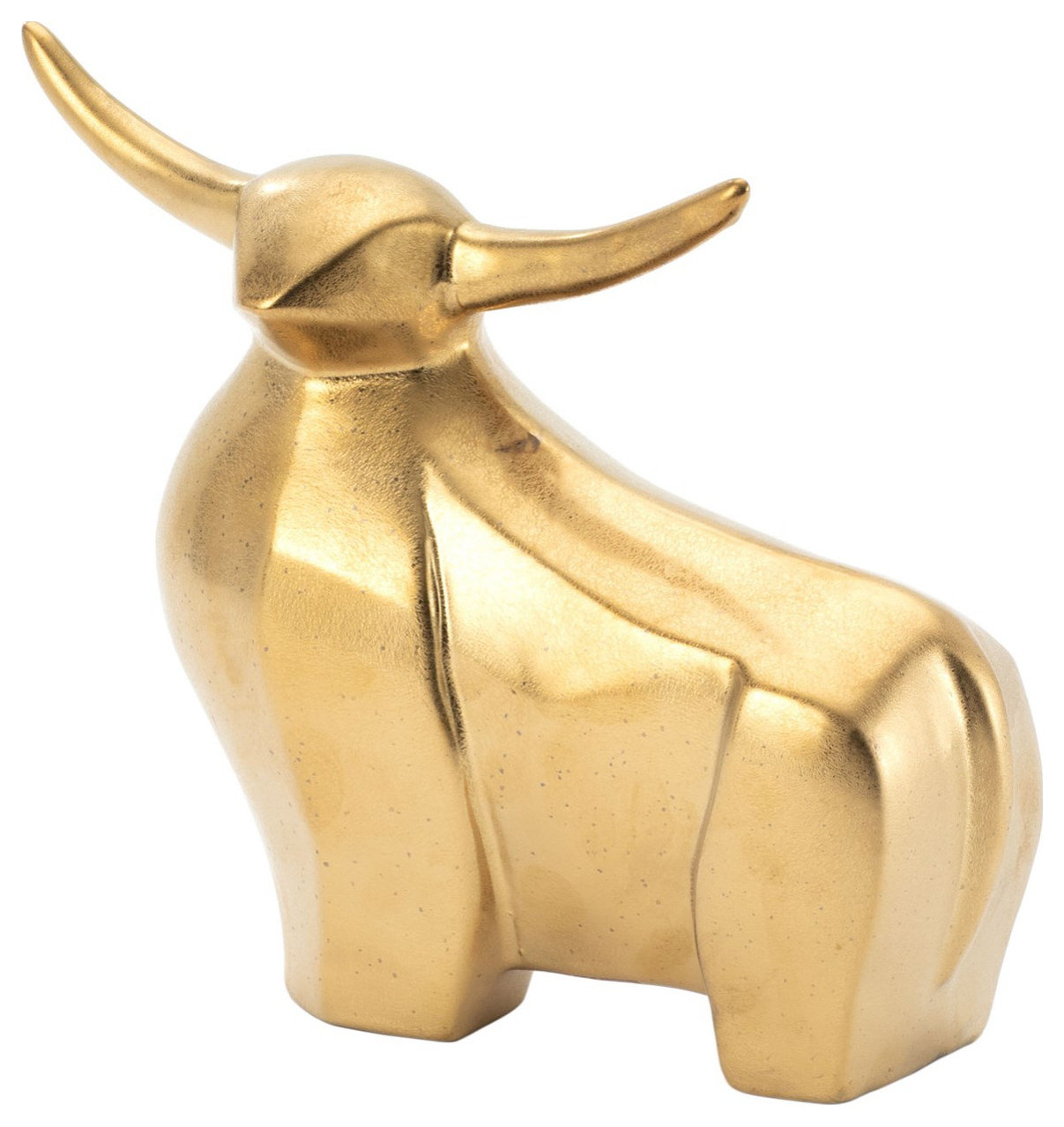 Golden Ox, 12.25"L x 4.5"W x 10"H - Contemporary - Decorative Objects ...