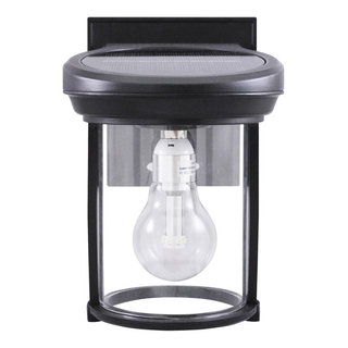Solar Coach Lantern With GS Solar LED Light Bulb, Cast Aluminum ...