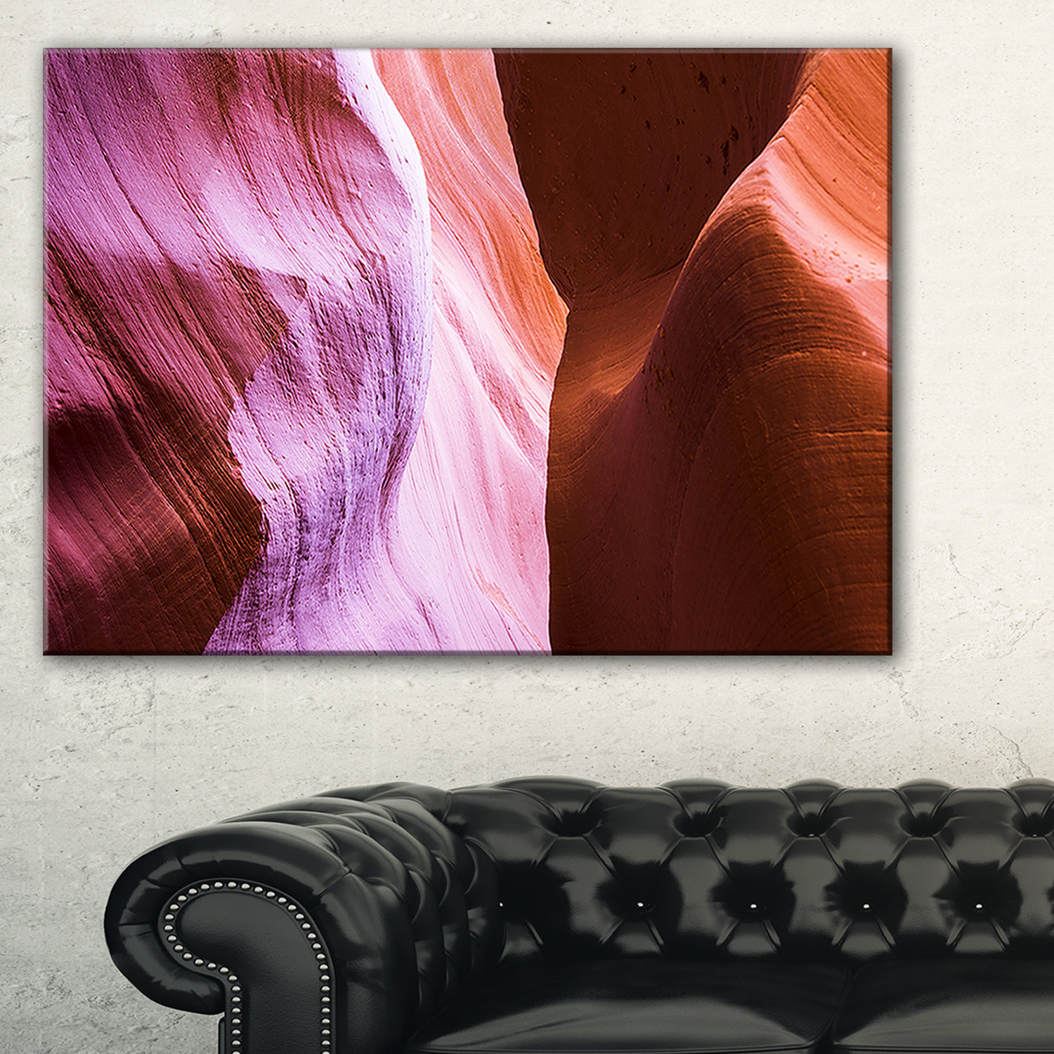 "Purple Shade in Antelope Canyon" Landscape Photo Canvas Print, 32"x16 ...