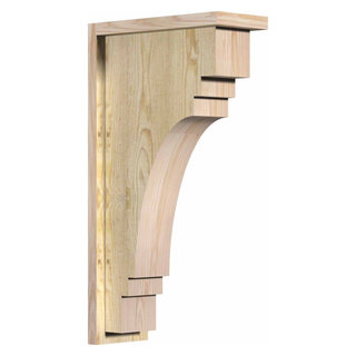 Pescadero Corbel w/Backplate, 14"Dx26"H - Transitional - Corbels - by ...