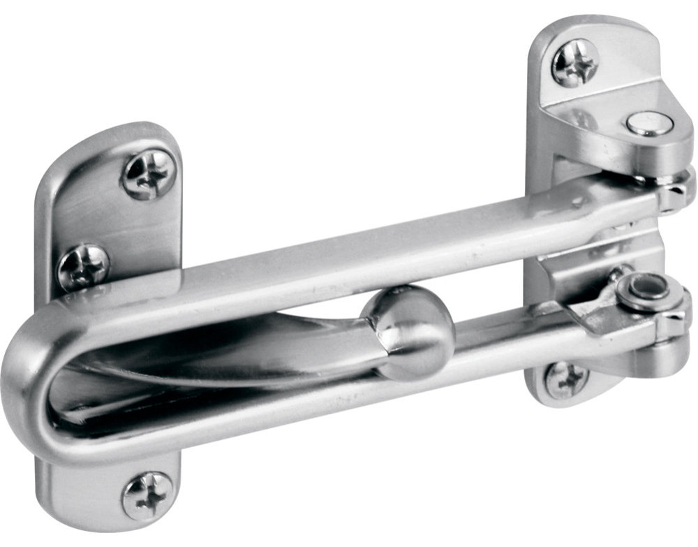 Swing Bar Lock, 3-7/8" Bar Length, Diecast Zinc, Satin Nickel Finish ...