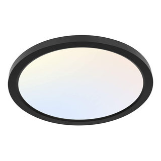 13" LED Round Flat Panel Light, Dimmable Edge Lit Flush Mount, LED ...