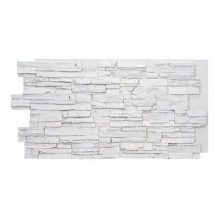 Faux Stone Wall Panel - ALPINE, 24in X 48in Wall Panel - Rustic ...