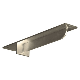 3"x20"x2" Heaton Hidden Support Steel Bracket, Hammered Black, 3"Wx16 ...