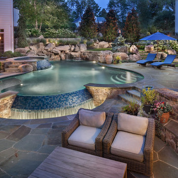 Ocean Blue Pebble Sheen - Photos & Ideas | Houzz