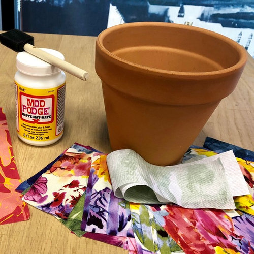Flower Pot Transformation with Custom Fabric