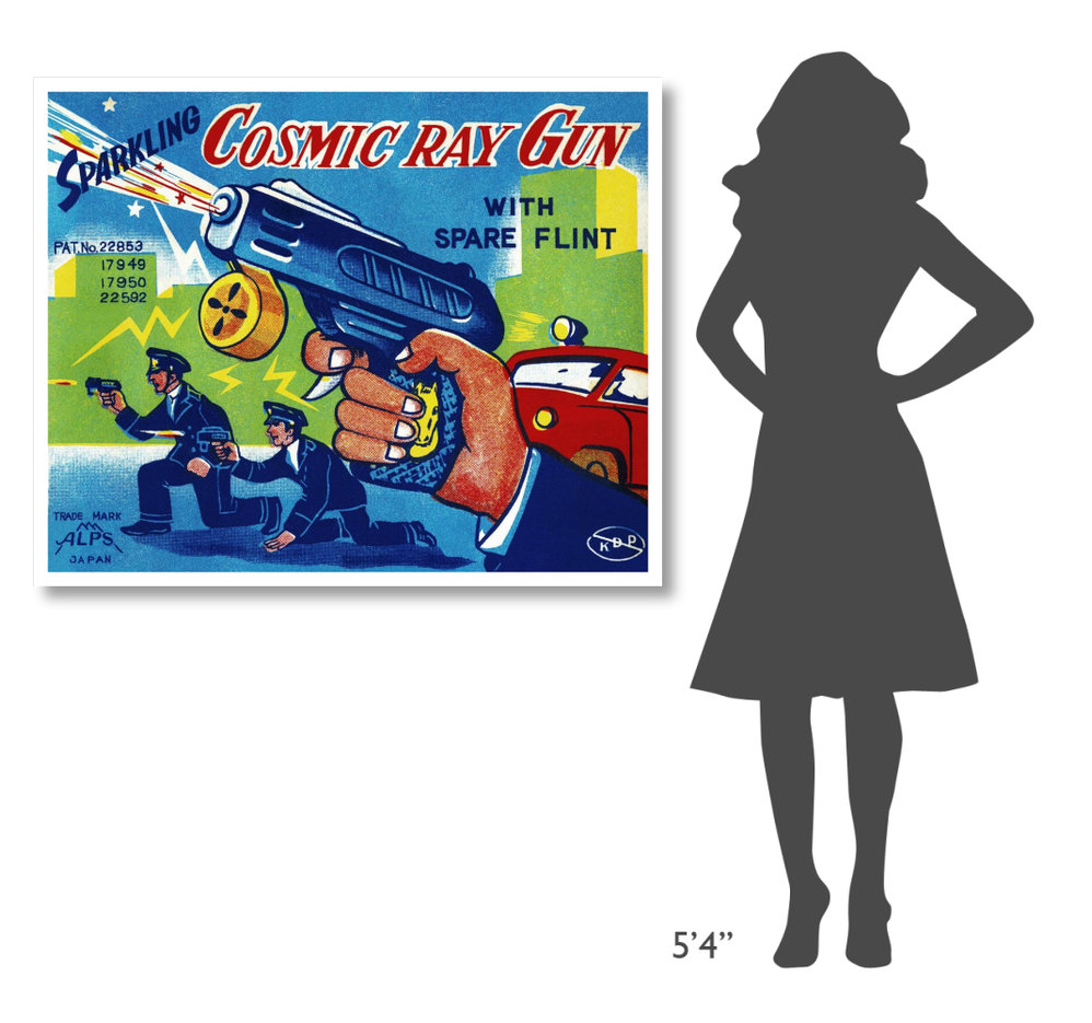 "Cosmic Ray Gun" Digital Paper Print by Retrogun, 18"x15", 46"x37 ...