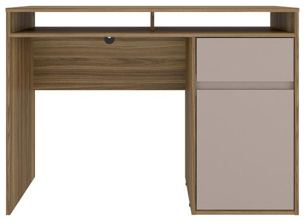 Techni Mobili Home Office Workstation with Storage, Walnut ...