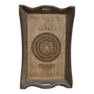 Solanas Wooden Tray - French Country - Serving Trays - by PENINSULA ...