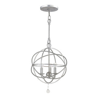 Crystorama Solaris 3-Light Mini Chandelier - Transitional - Chandeliers ...