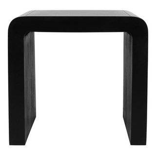 Brooklyn Mid-Century Modern Solid Wood Square Waterfall Curved End ...