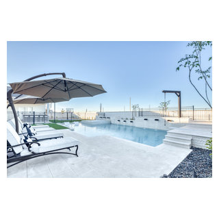 Gilbert Complete Pool and Landscape Package - Contemporary - Pool ...