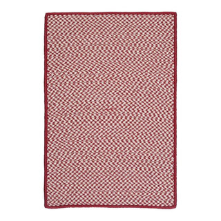 Outdoor Houndstooth Tweed Rug, Sangria, 2'x10' Runner, 2'x10' Runner ...